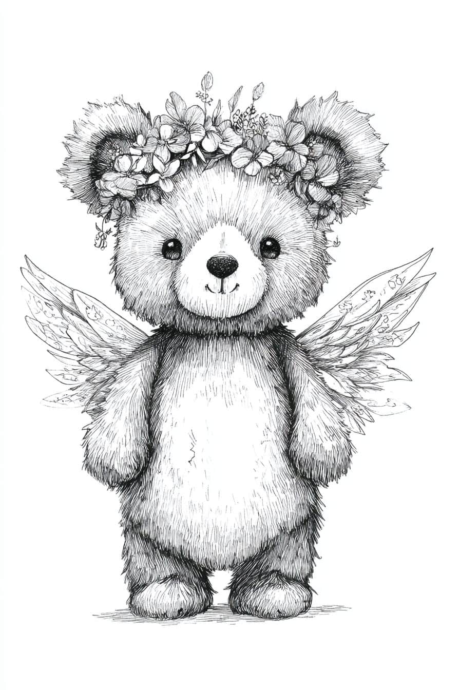 30 Adorable Teddy Bear Drawings to Melt Your Heart - The Sketch ...