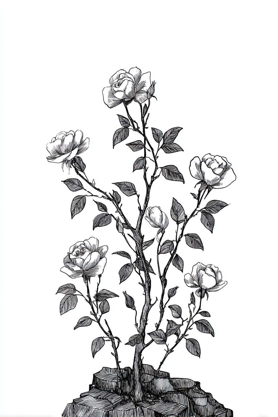 65 Rose Drawings to Celebrate the Timeless Beauty of Nature - The ...