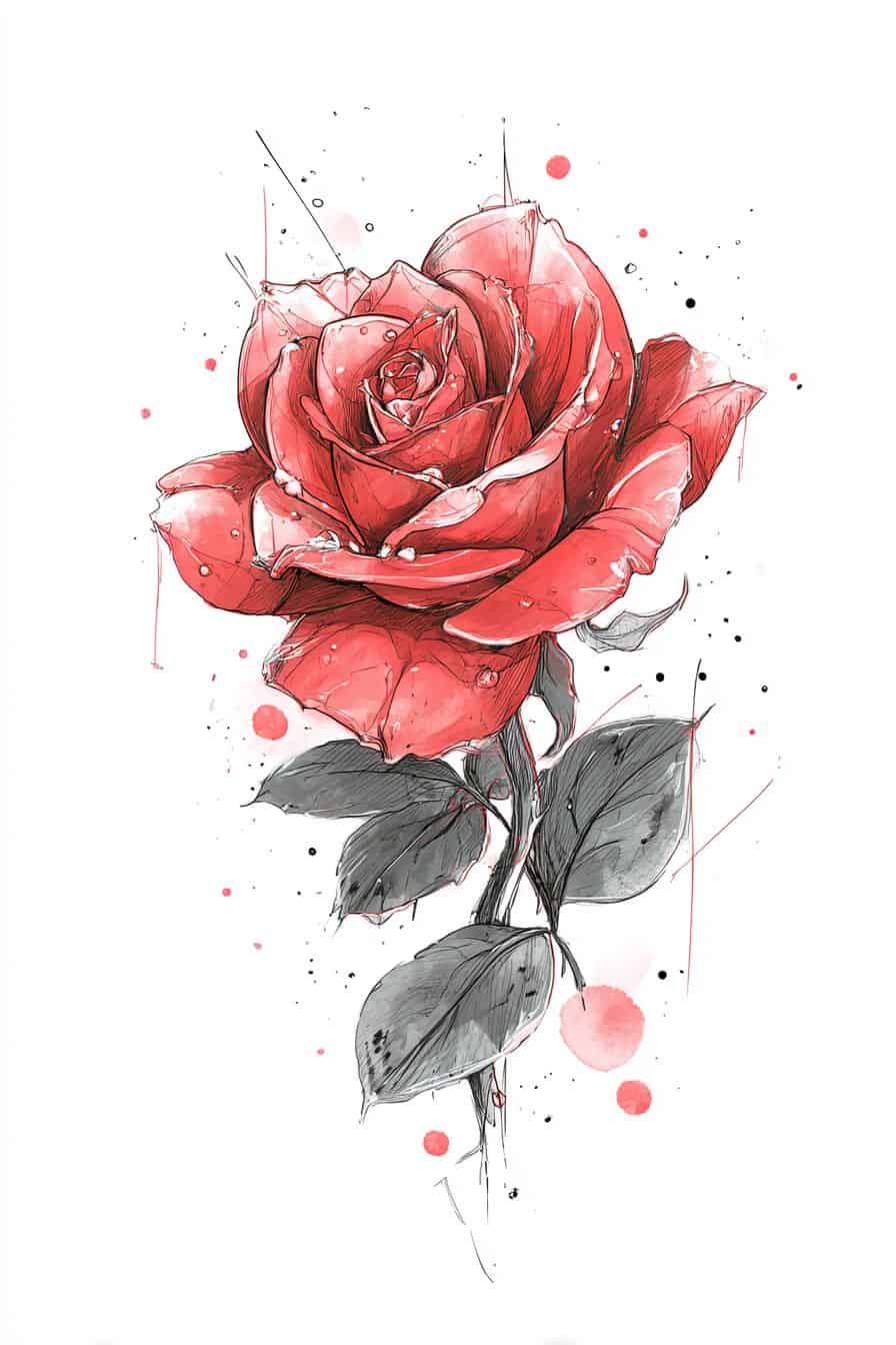 65 Rose Drawings to Celebrate the Timeless Beauty of Nature - The ...