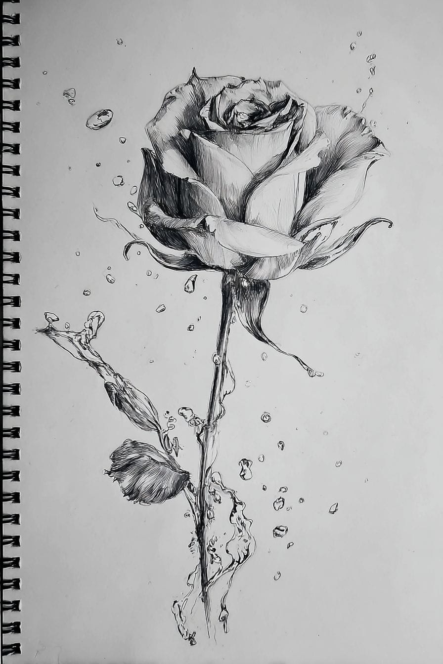 65 Rose Drawings to Celebrate the Timeless Beauty of Nature - The ...