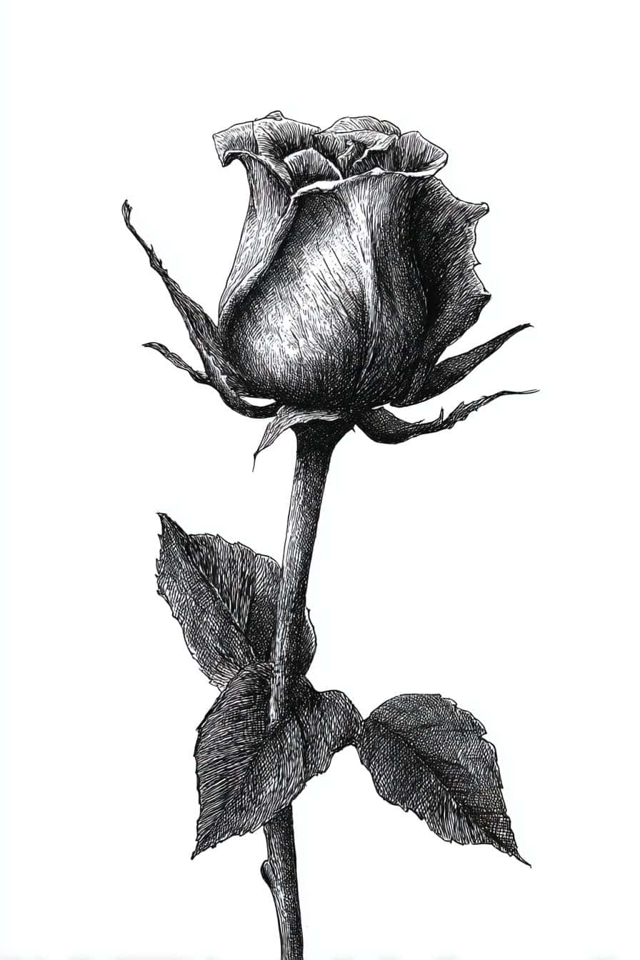 65 Rose Drawings to Celebrate the Timeless Beauty of Nature - The ...
