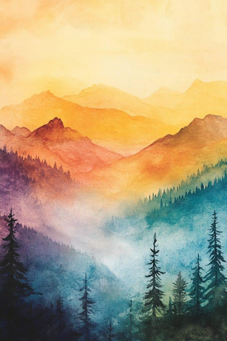50 Mountain Watercolor Ideas That Are Stunning - The Sketch & Doodle Club