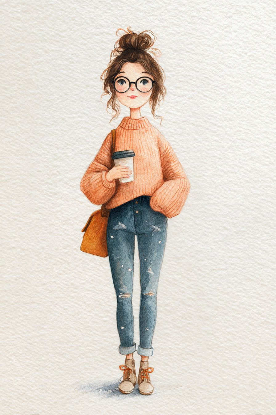 Illustrating Cozy Fall Fashion: Sweaters, Scarves, and Boots - The ...