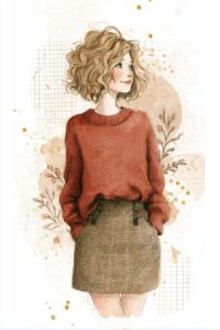 Illustrating Cozy Fall Fashion: Sweaters, Scarves, and Boots - The ...