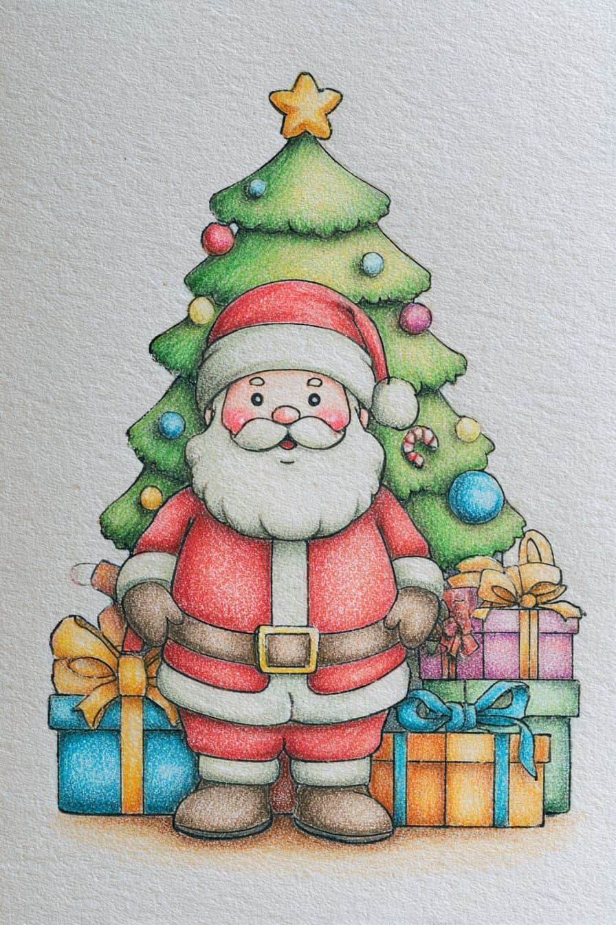55 Christmas Drawings For Cards and Tags - The Sketch & Doodle Club