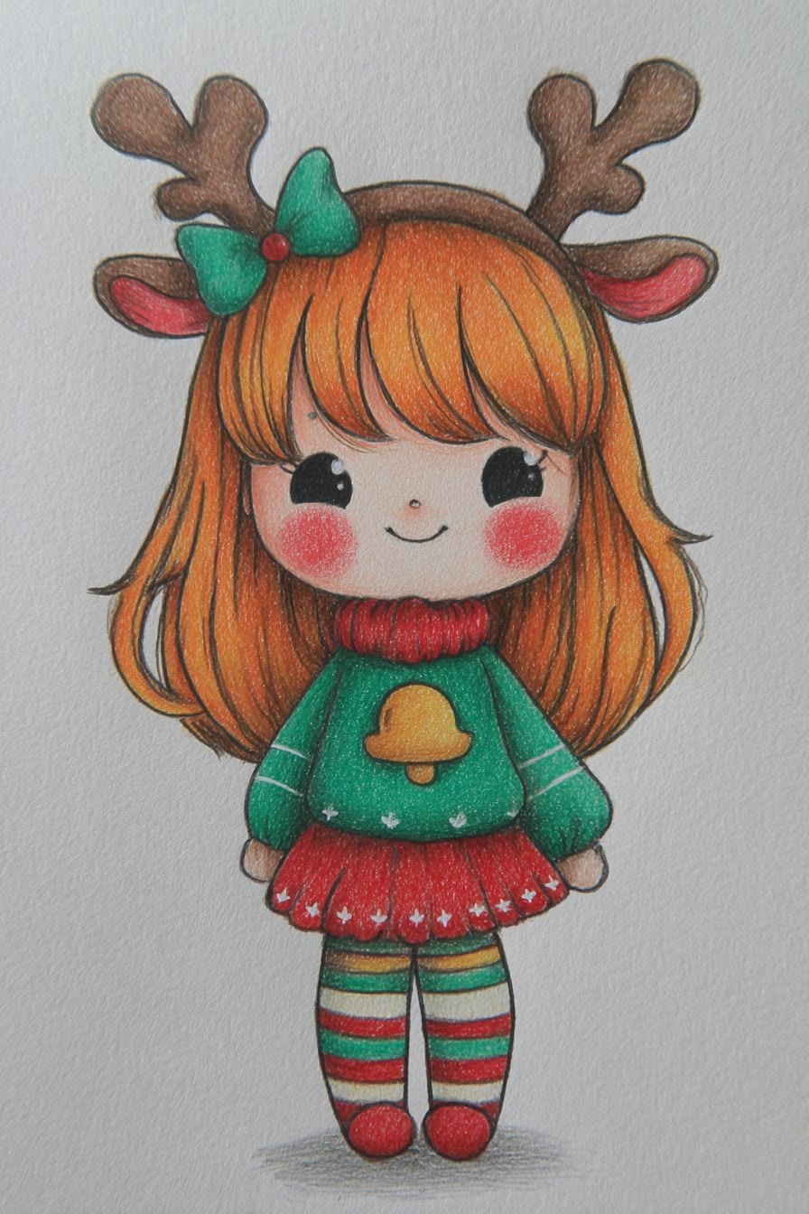55 Christmas Drawings For Cards and Tags - The Sketch & Doodle Club