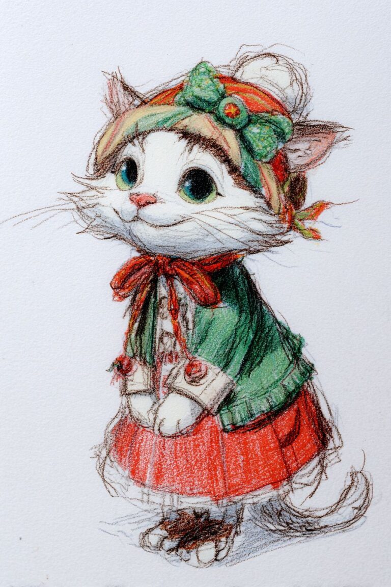 55 Christmas Drawings For Cards and Tags - The Sketch & Doodle Club