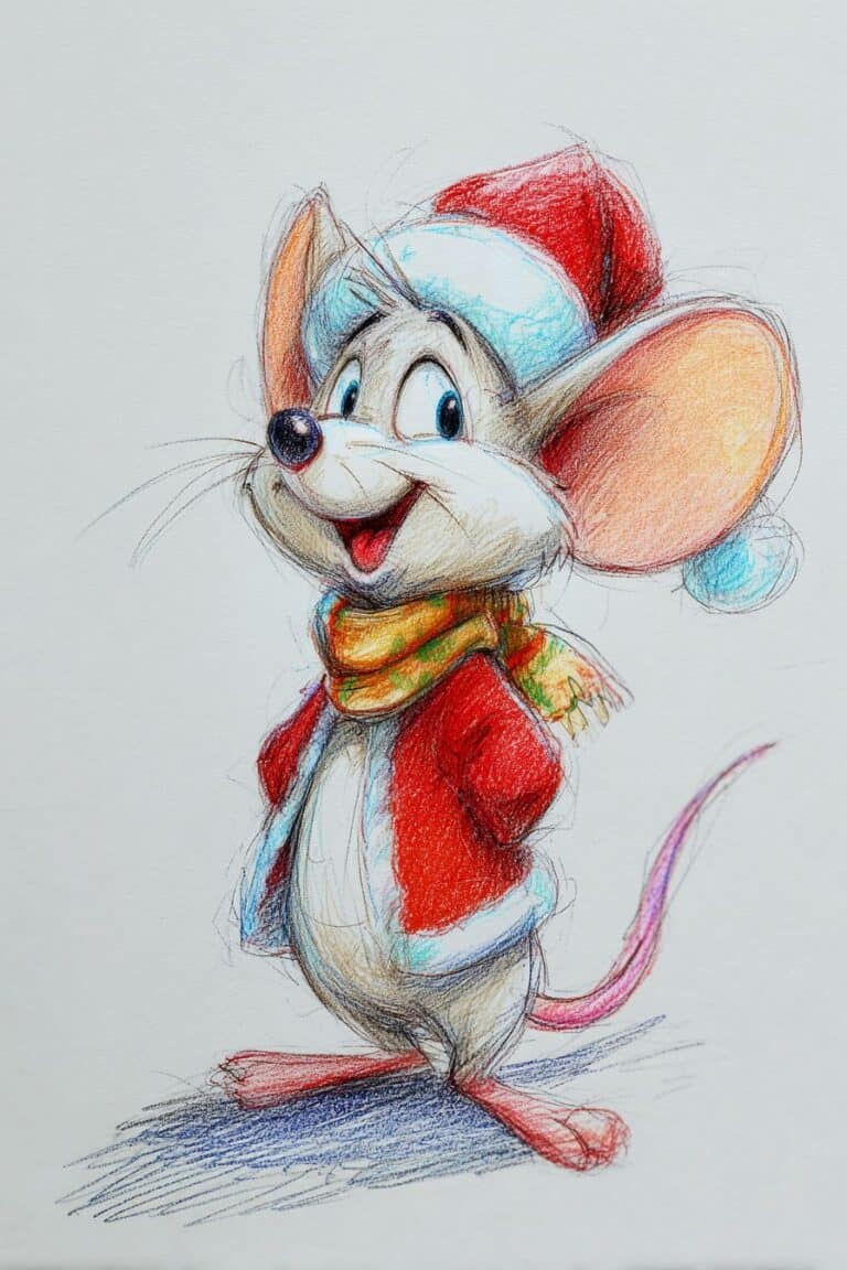 55 Christmas Drawings For Cards and Tags - The Sketch & Doodle Club