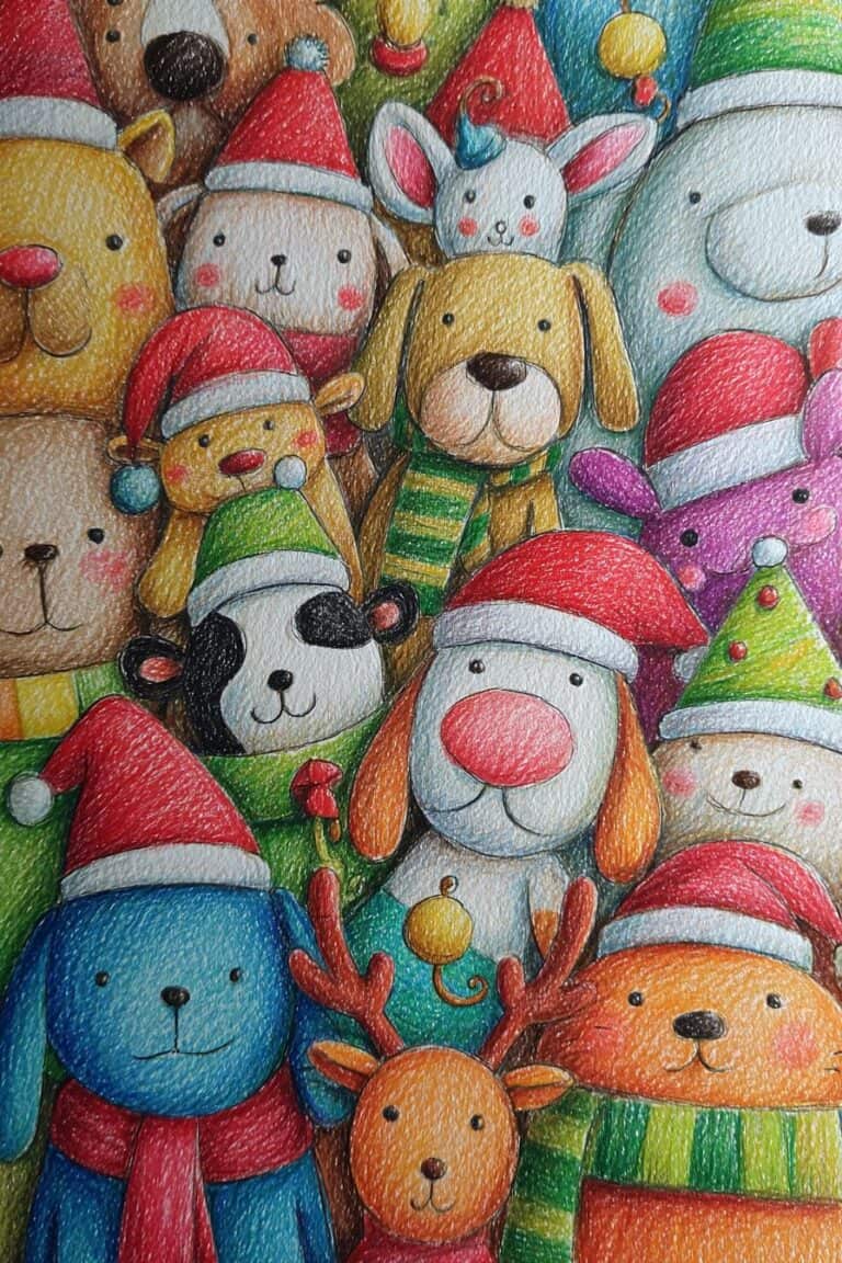 55 Christmas Drawings For Cards and Tags - The Sketch & Doodle Club