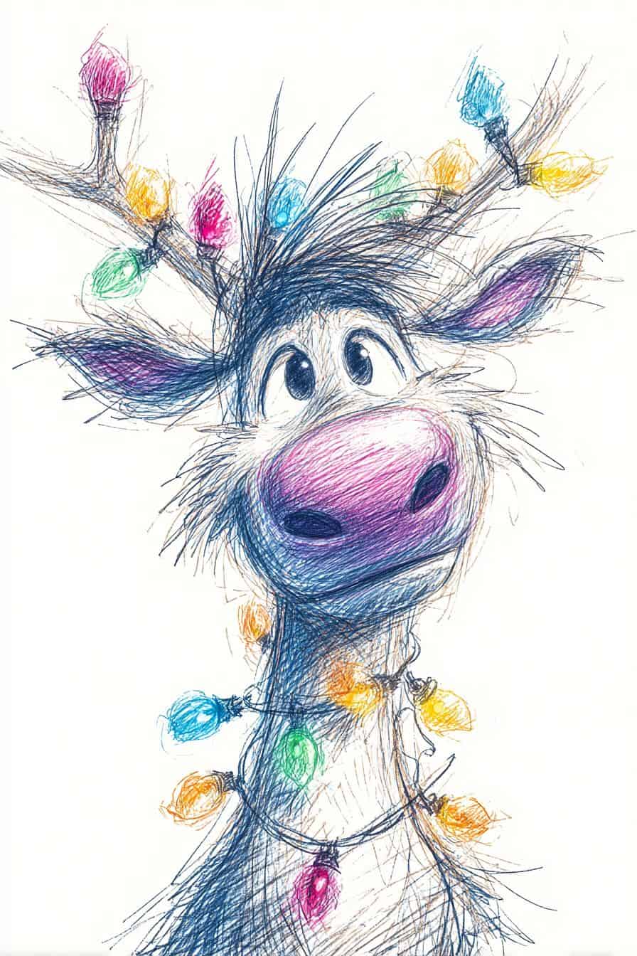 55 Christmas Drawings For Cards and Tags - The Sketch & Doodle Club