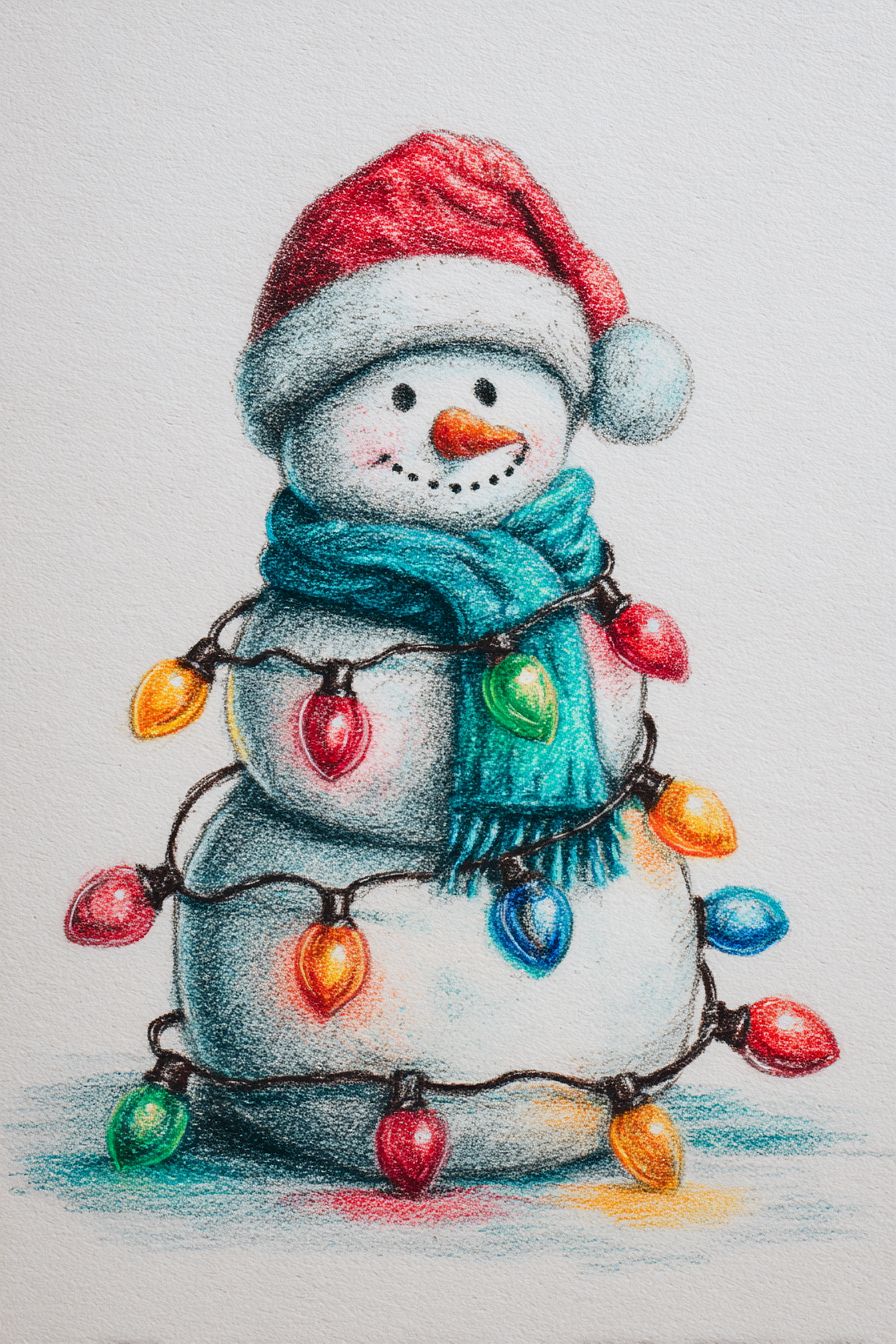 55 Christmas Drawings For Cards and Tags - The Sketch & Doodle Club