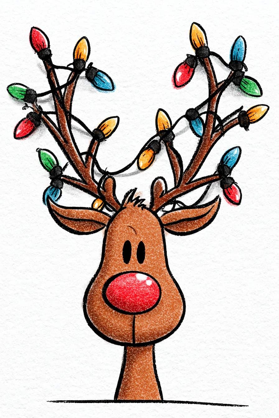 55 Christmas Drawings For Cards and Tags - The Sketch & Doodle Club