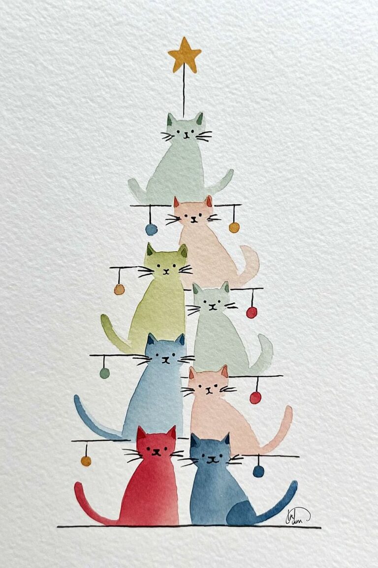 50 Christmas Tree Drawing Ideas: From Classic to Whimsical - The Sketch ...