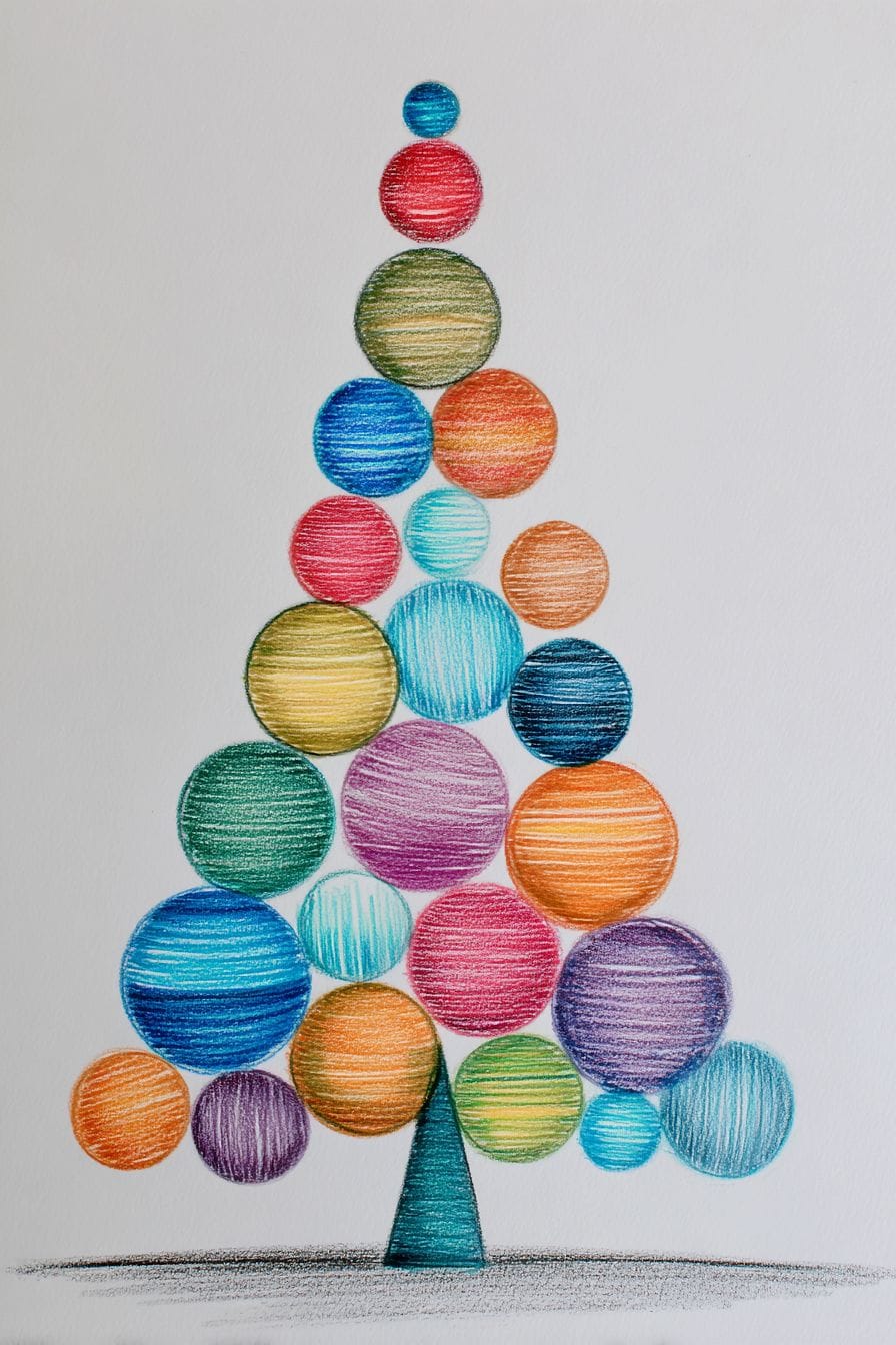50 Christmas Tree Drawing Ideas: From Classic to Whimsical - The Sketch ...