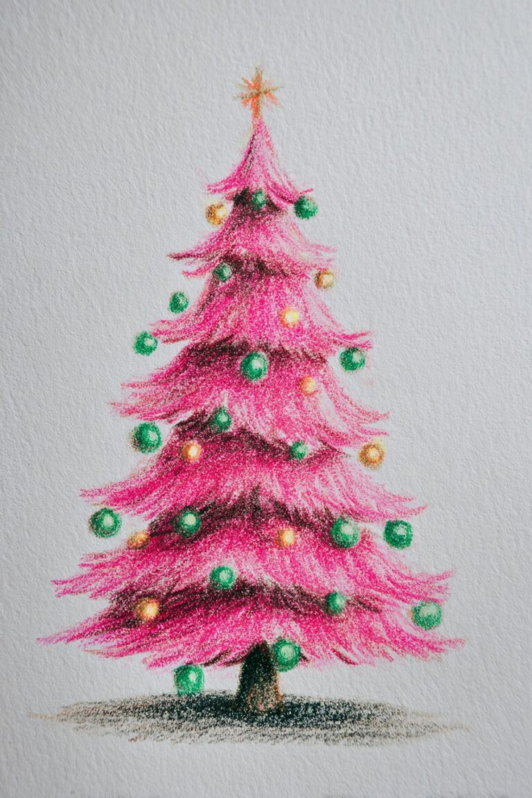 50 Christmas Tree Drawing Ideas: From Classic to Whimsical - The Sketch ...