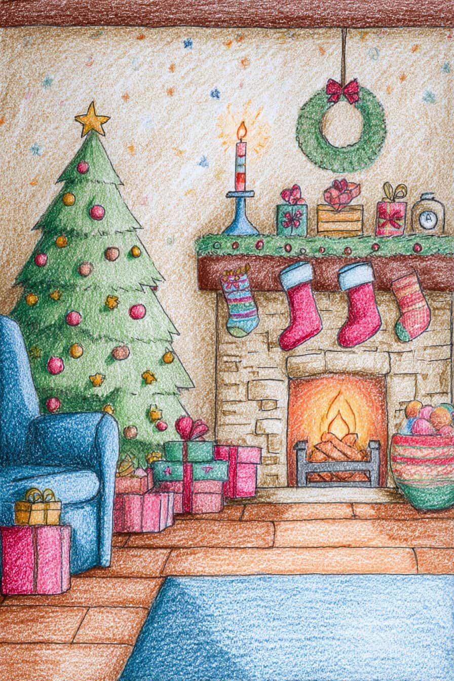 55 Christmas Drawings For Cards and Tags - The Sketch & Doodle Club