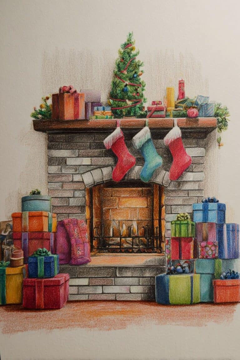 55 Christmas Drawings For Cards and Tags - The Sketch & Doodle Club
