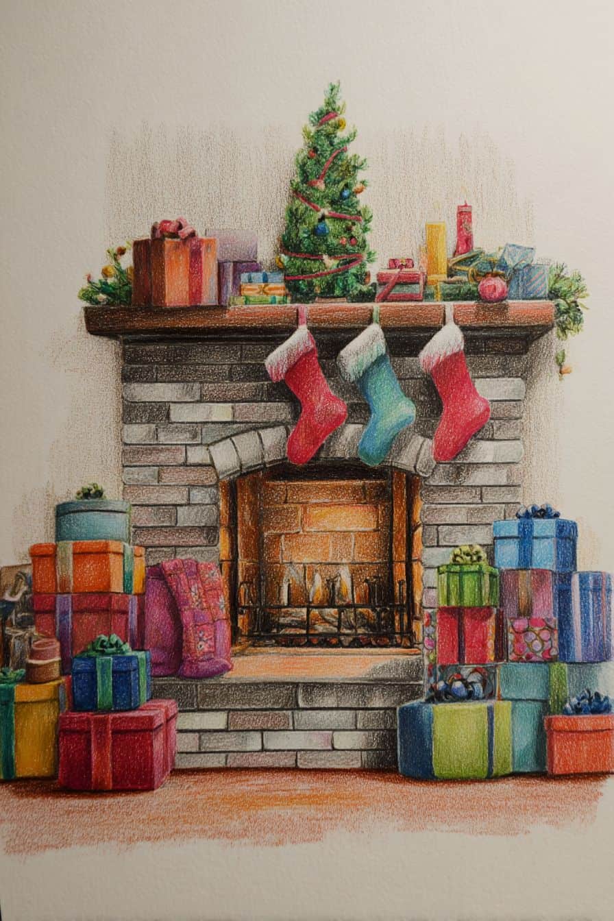 55 Christmas Drawings For Cards and Tags - The Sketch & Doodle Club