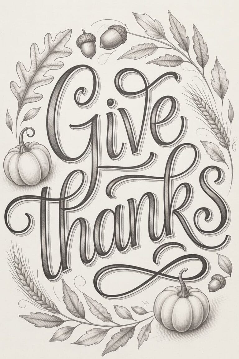 12 Easy Thanksgiving Drawing Ideas - The Sketch & Doodle Club