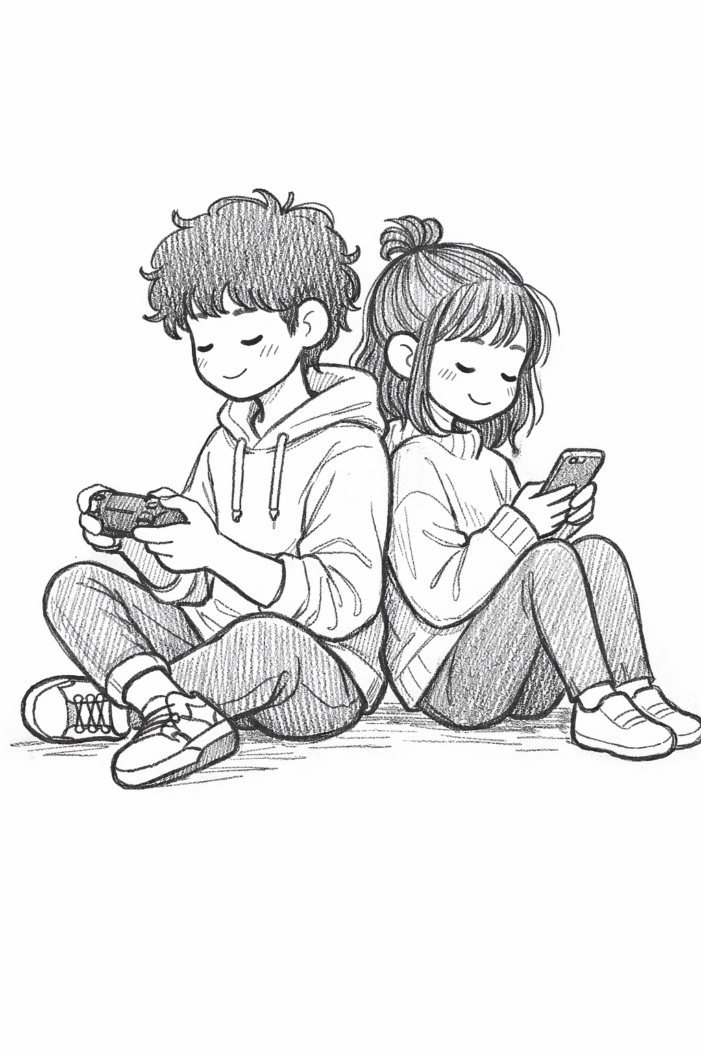 22 Creative Ideas for Cute Couple Drawings - The Sketch & Doodle Club