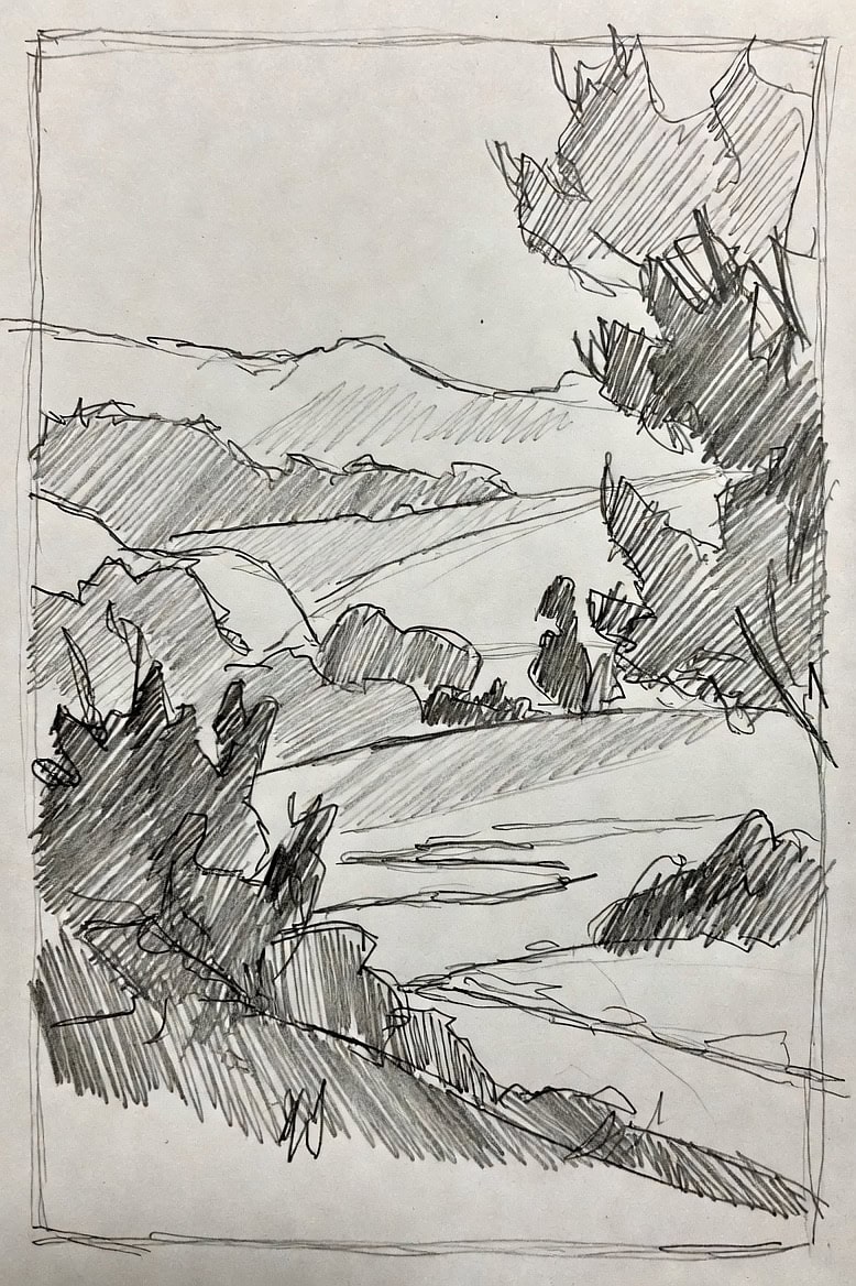 25 Super Simple Landscapes You Can Draw Easily - The Sketch & Doodle Club